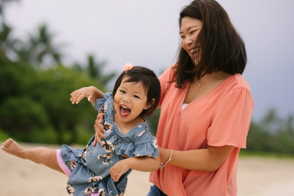 Kalama Beach Family Portraits | Celebrating One | Oahu Family Photos