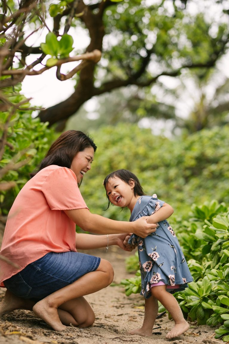 Kalama Beach Family Portraits | Celebrating One | Oahu Family Photos